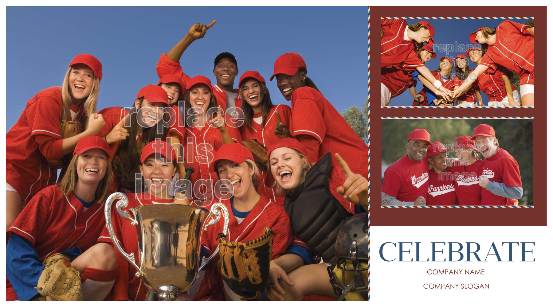 Customize Our Team Spirit Postcard Design Template