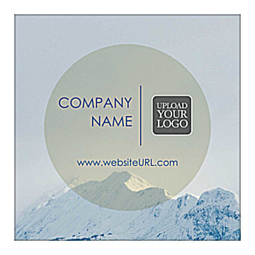Print Stickers with Our Mountain Peak Design Template