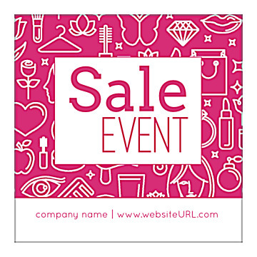 Free Playful Sale Sticker Design Template